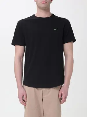 SUN 68 Basic Cotton T-shirt - Black