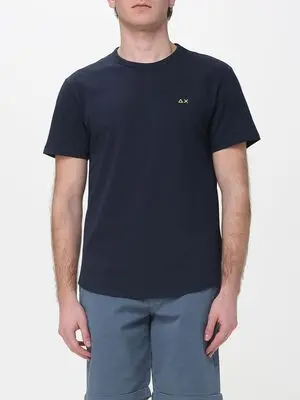 SUN 68 Basic Cotton T-shirt - Navy