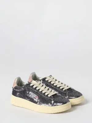 AUTRY Sequined Low Top Trainers - Brown
