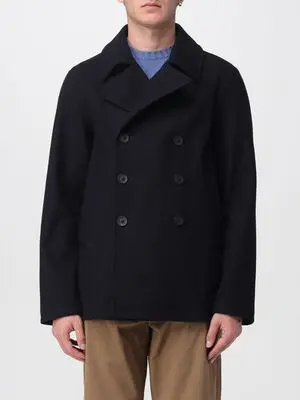 PEOPLE OF SHIBUYA Double-breasted Peacoat - Navy