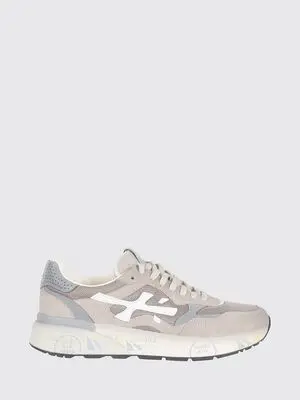 Premiata Mick Used Suede And Mesh Sneakers - Brown