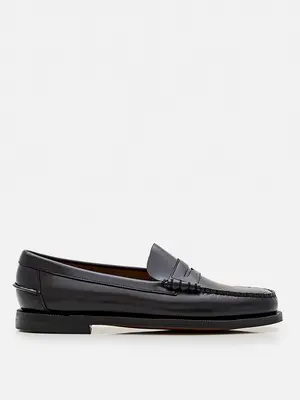 SEBAGO Classic Dan Brushed Leather Loafers - Black