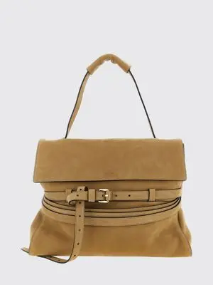 Moschino Tie Me Suede Bag - Beige