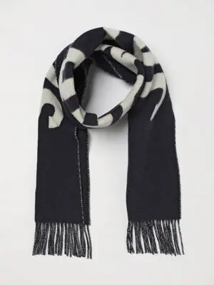 Jacquemus Wool Scarf With Macro Logo