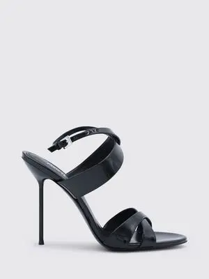 Paris Texas Lidia Calfskin Sandal - Black