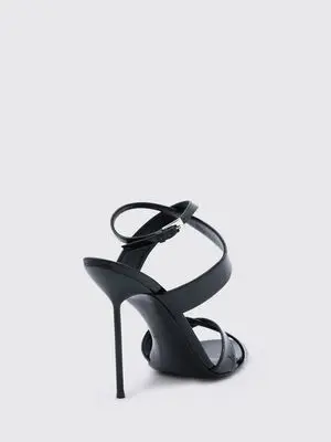 Paris Texas Lidia Calfskin Sandal - Black