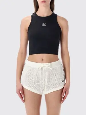 ADIDAS ORIGINALS Cropped Cotton Blend Top