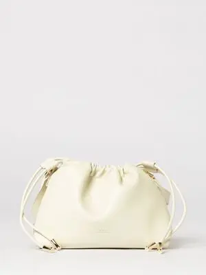 A.p.c. Ninon Mini Synthetic Leather Crossbody Bag With Drawstring Closure - Beige