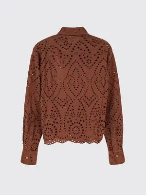 MC2 SAINT BARTH Long-sleeved Broderie Anglaise Cotton Shirt