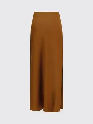 Brunello Cucinelli Long Satin Skirt - Leather