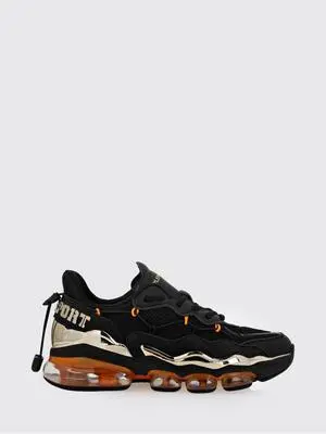 PLEIN SPORT Mesh And Leather Sneakers - Black 1
