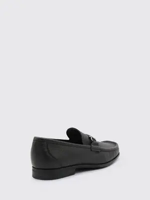 FERRAGAMO Gancini Grained Leather Loafers