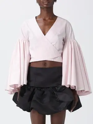 Jacquemus Paysan Wrap Top In Cotton - Pink
