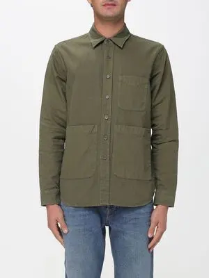 Aspesi Cotton And Linen Blend Shirt - Green