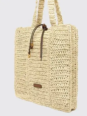 GIANNI CHIARINI Nefeli Crochet Raffia Bag