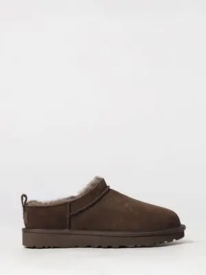 UGG Sheepskin Lined Slip-on Shoes - Burnt