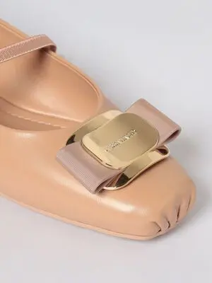 FERRAGAMO Vara Flat Ballerinas - Beige