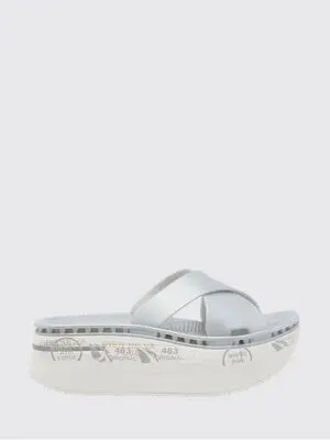 Premiata Moura Rubber Mules - Silver