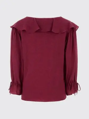 Chloé Ruffled Embroidered Silk Shirt