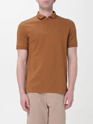 SUN 68 Cotton Polo Shirt Brown