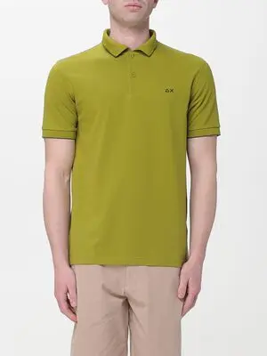 SUN 68 Cotton Polo Shirt Olive
