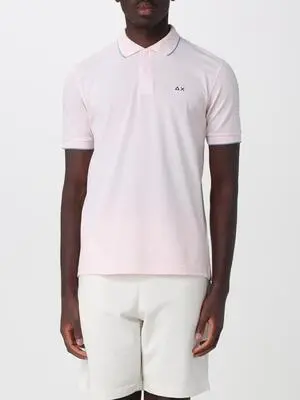 SUN 68 Cotton Polo Shirt Pink