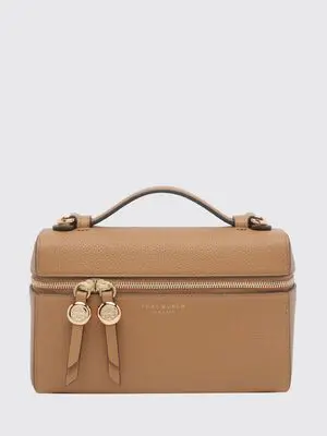 Tory Burch Romy Mini Grained Leather Handbag With Double Zip - Brown