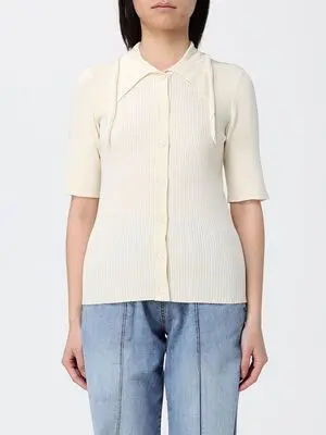 Pinko Viscose Polo Shirt - Beige