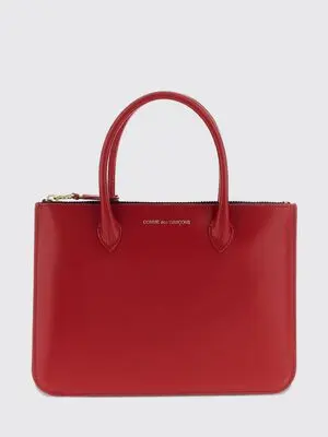 Comme Des Garçons Handles Leather Bag - Red