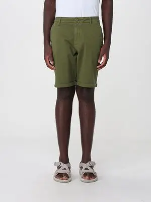 SUN 68 Cotton Shorts - Green