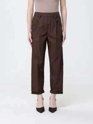 Brunello Cucinelli Slim Fit Cotton Trousers - Brown