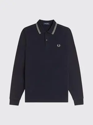 Fred Perry Cotton Polo Shirt With Logo - Navy