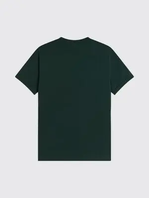 Fred Perry Cotton T-shirt With Mini Logo - Green