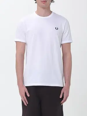 Fred Perry Cotton T-shirt With Mini Logo - White 1