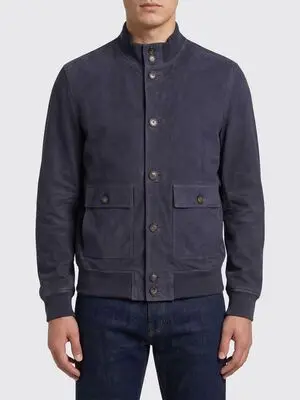 STEWART Suede Bomber Jacket