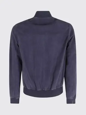 STEWART Suede Bomber Jacket