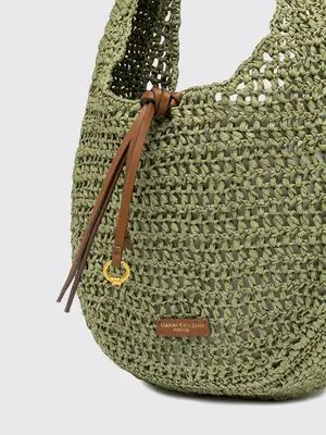 GIANNI CHIARINI Nefeli Crochet Raffia Hobo Bag