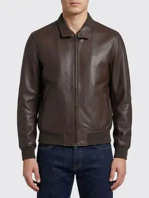 STEWART Leather Bomber Jacket