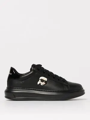 Karl Lagerfeld Leather Trainers - Black