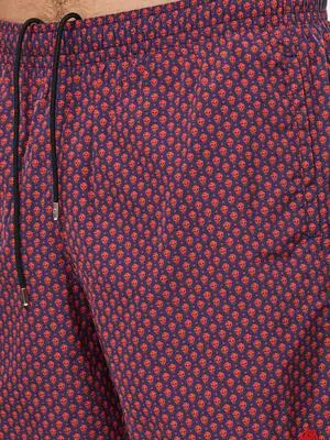 Alexander McQueen Swimsuit With Skull Print - Blue