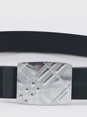 Burberry Reversible Check Leather Belt