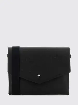 Montblanc Companion Grained Leather Document Bag With Removable Shoulder Strap - Black