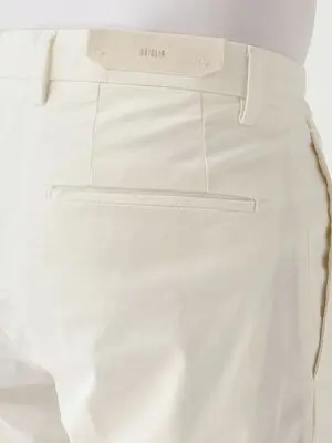 BRIGLIA 1949 Stretch Cotton Chino Trousers - Milk