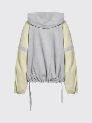 Attico Block Cotton Hooded Bomber Jacket