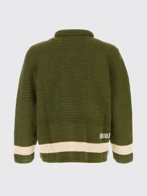 BODE Long-sleeve Crochet Cotton Shirt With A Relaxed Fit - Green