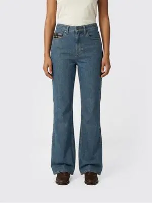 Burberry Flared Stretch Denim Jeans - Blue