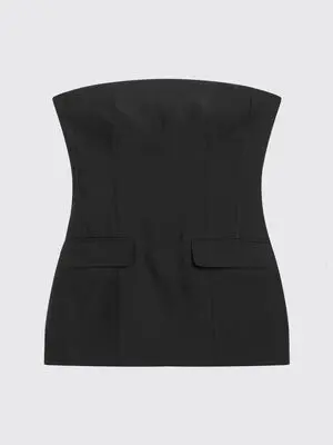 TOTEME Wool And Silk Top - Black