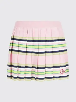 Casablanca Striped Viscose Blend Mini Skirt