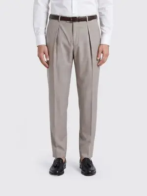 BRIGLIA 1949 Virgin Wool Portobello Trousers Brown