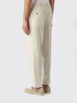 BRIGLIA 1949 Virgin Wool Portobello Trousers - Milk